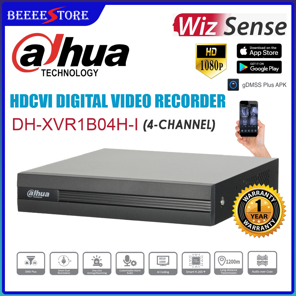 Dahua 4-Channel Full HD 2.0MP 2MP - 5MP 1080P DVR Recorder CCTV DH ...