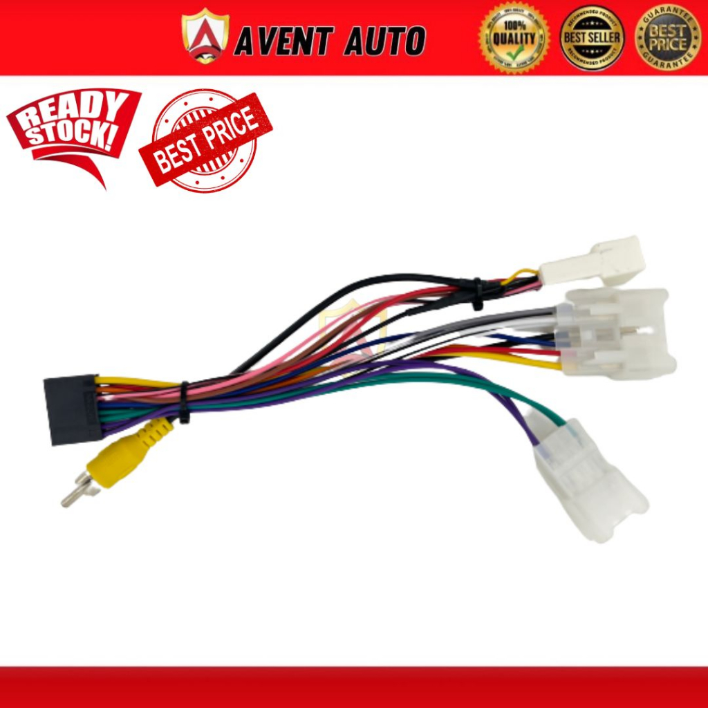 Perodua Aruz / Axia Myvi Bezza 2021 - 2022 Car Stereo Power Harness Socket For Android Player ...