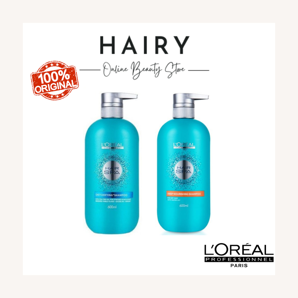 Loreal Hair Spa Shampoo 600ml Deep Nourishing Shampoo/Detoxyfying DX ...