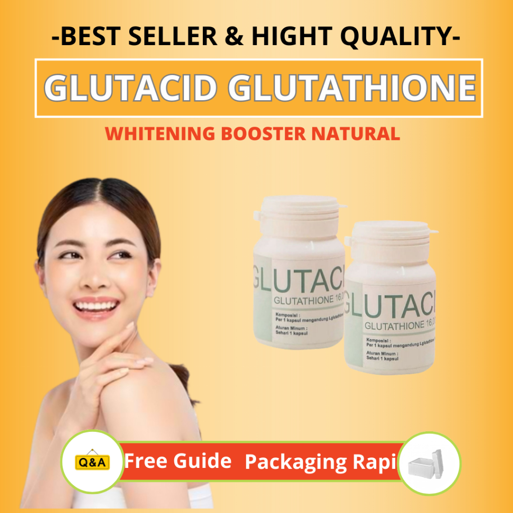Glutacid WHITENING BOOSTER 16000mg pemutih badan permanen 100% original ...