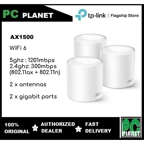 TP-LINK DECO X10 AX1500 Whole Home Mesh Wi-Fi 6 System Router | Shopee ...