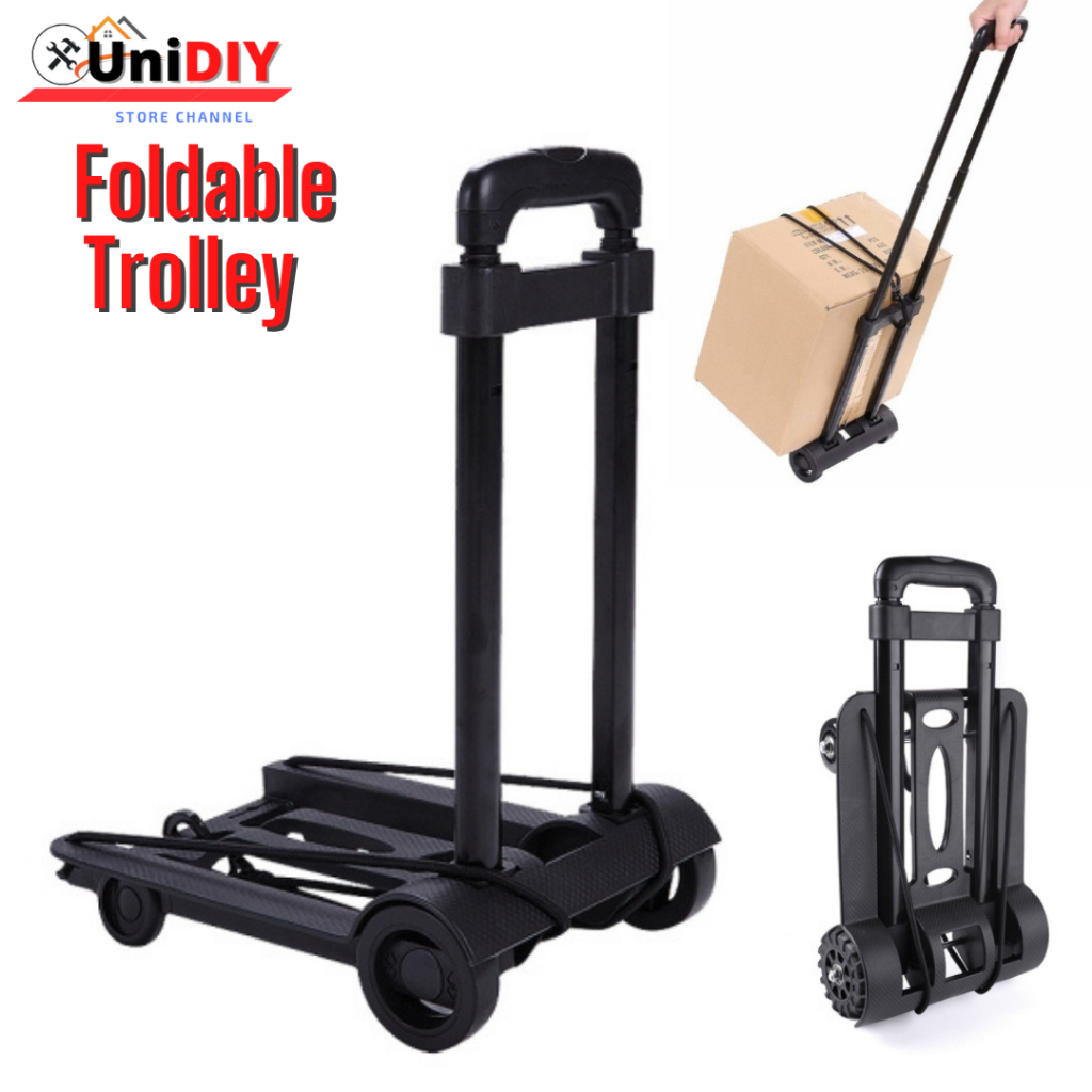 Multifunctional Wheels Foldable Trolley Shopping Cart Folding Travel ...