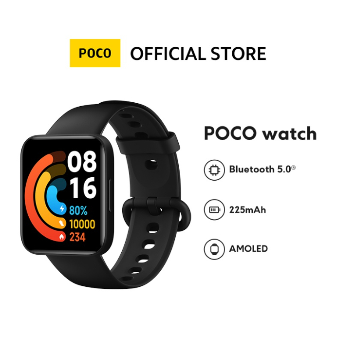 POCO Watch Global Version 1.6''AMOLED Display/GPS/100+ Fitness Modes ...