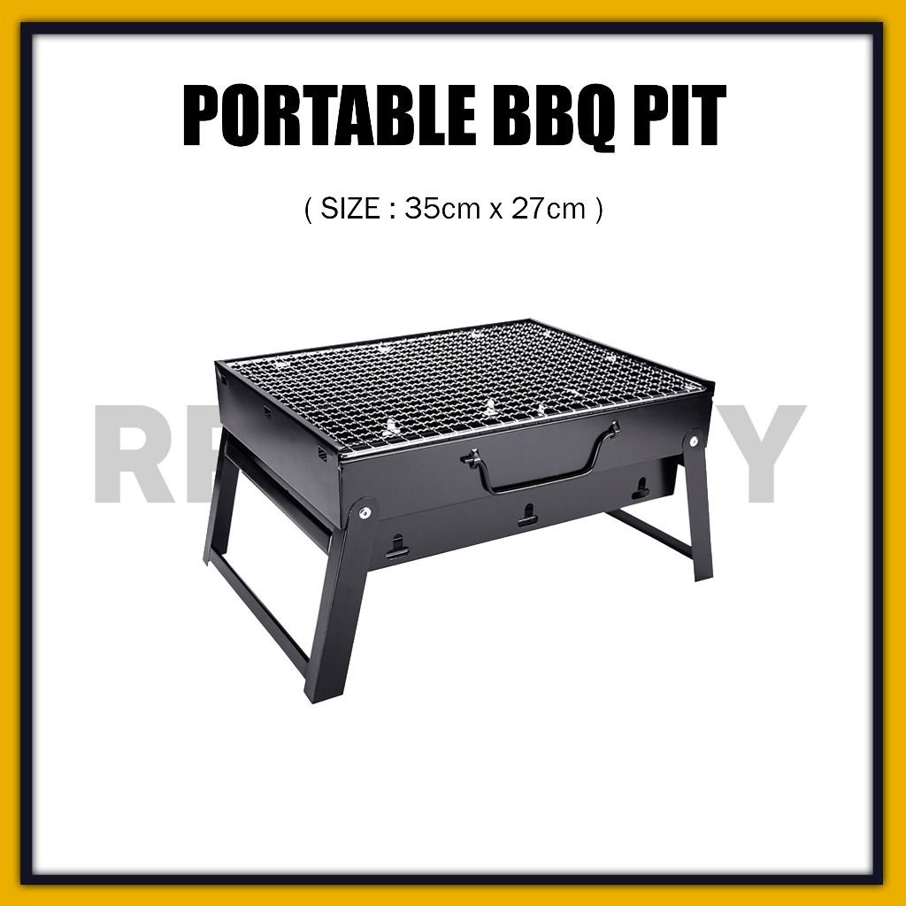 BBQ Grill Outdoor Portable And Foldable BBQ Grill Set For Outdoor With Stainless Steel Grill Net ...