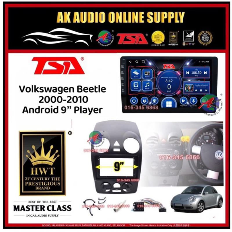 [ MTK 2+32GB ] TSA Volkswagen VW Beetle 2000 - 2010 Android 9'' inch ...