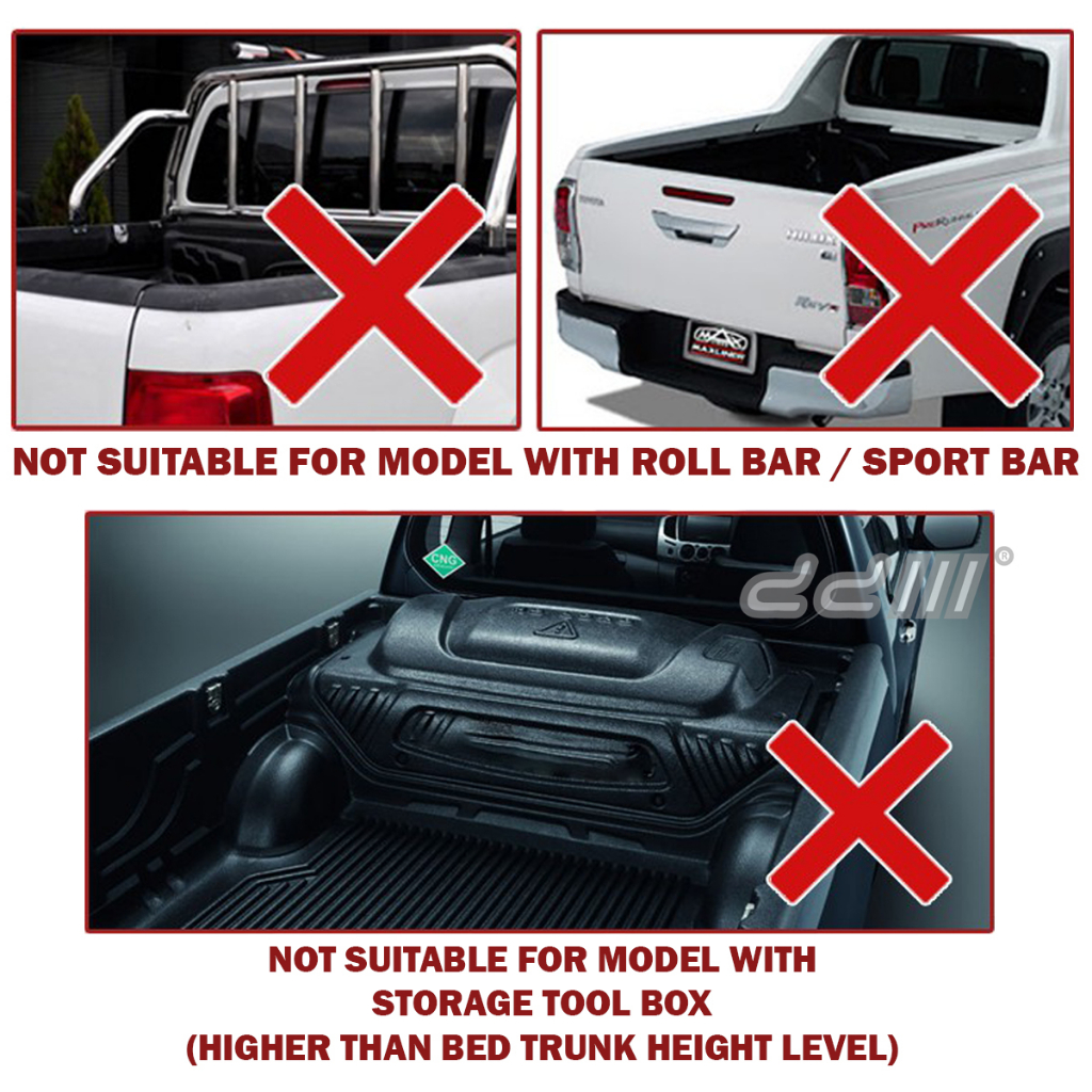 RaceCab Flat Canvas 4x4 Toyota Hilux VIGO REVO Rogue Ford Ranger T6 T7 ...