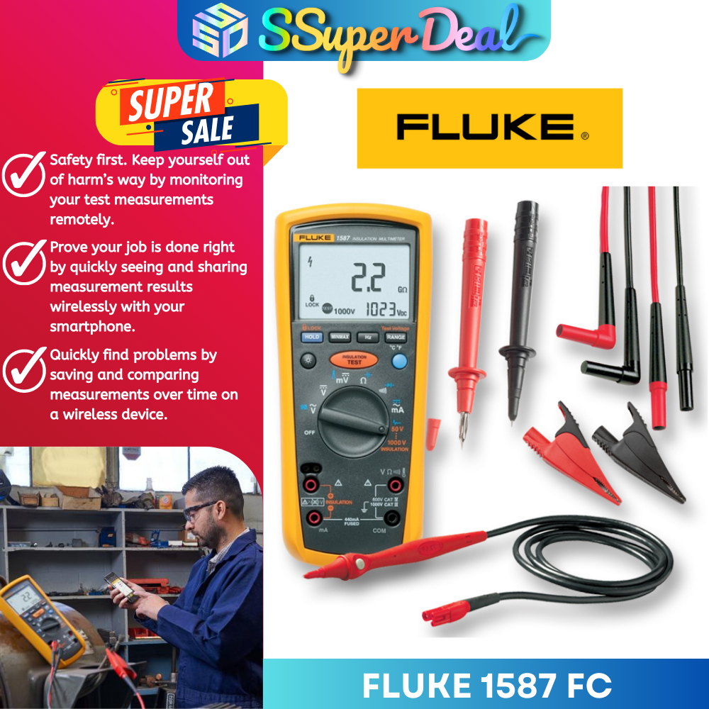 Fluke 1587 FC Insulation Multimeter | Shopee Malaysia