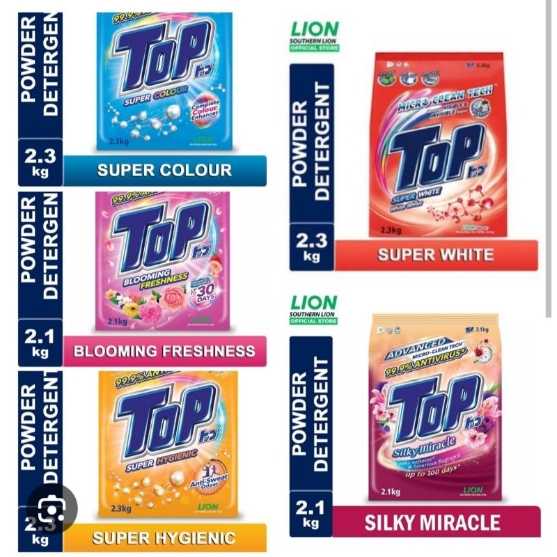 Top Detergent Powder 2.1KG/2.3KG | Shopee Malaysia