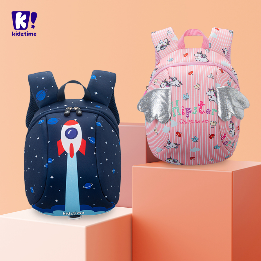 Kidztime Kids Children Astronaut / Unicorn Curved Backpack Kindergarten ...