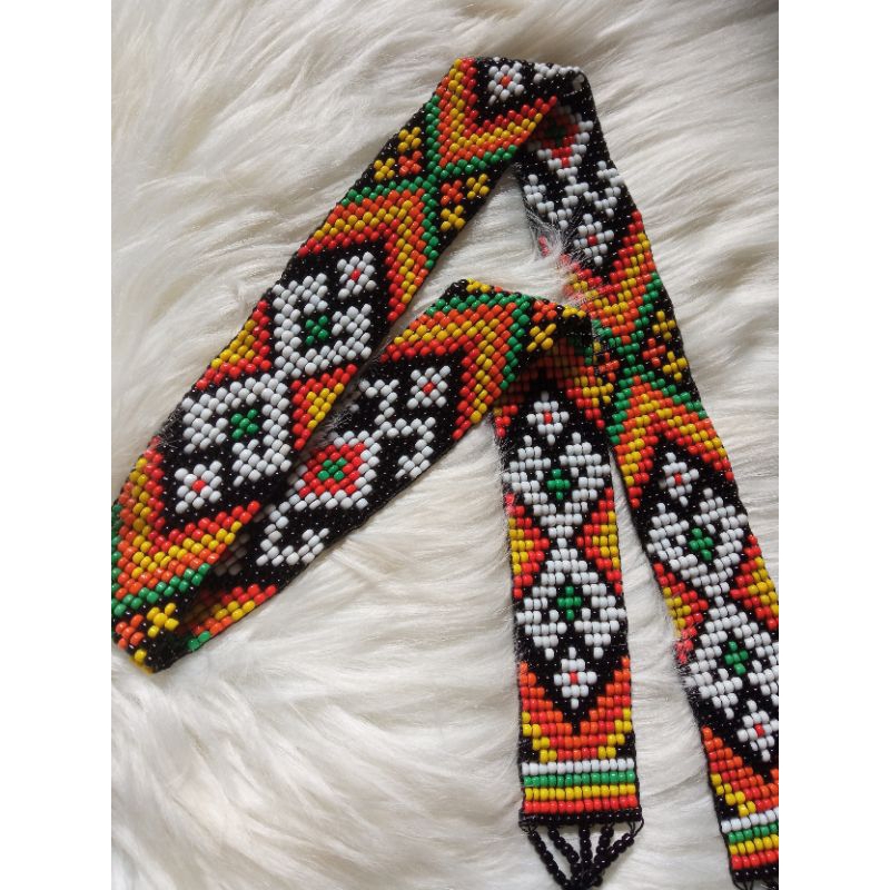 tali pinggang manik motif pinakol ,motif sabah suku kaum Rungus/belt ...