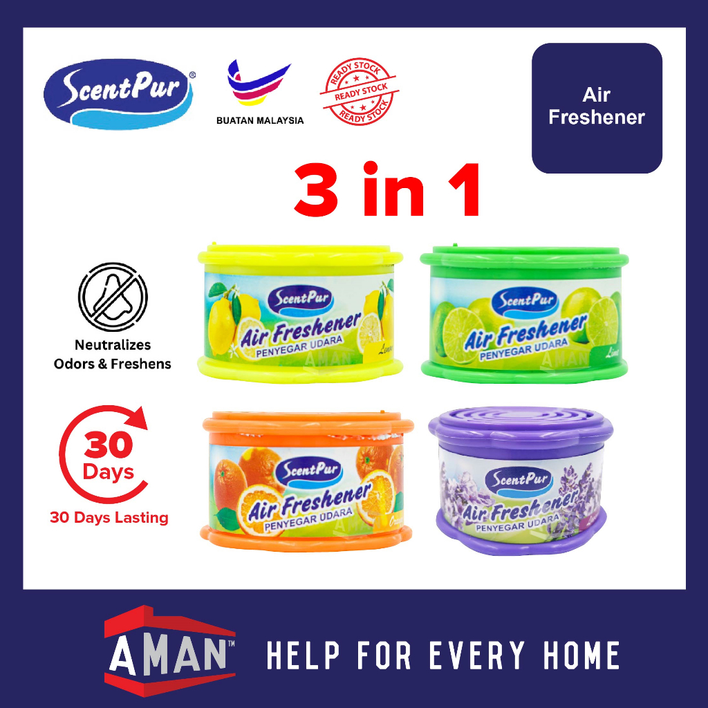SCENTPUR 3 In 1 Air Freshener Gel Car Perfume Room Perfume Toilet ...