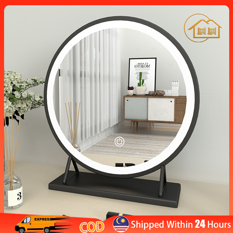 LI- LED Makeup Mirror desktop vanity mirror Countertop Cosmetic Mirror ...