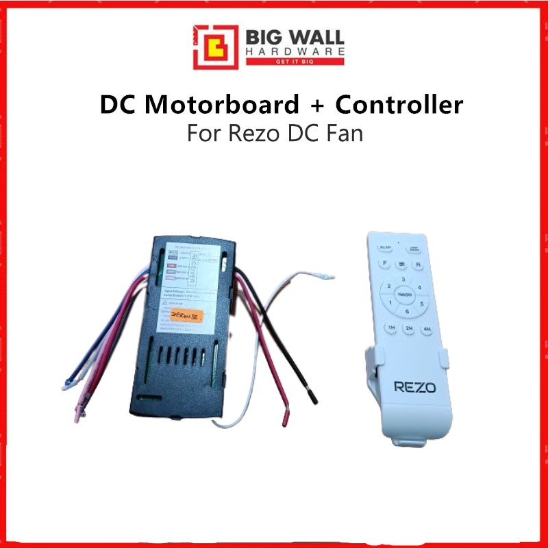 Rezo DC Motorboard & Remote Control Set for Rezo DC Ceiling Fan ...