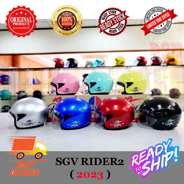 🔥🔥 SPECIAL OFFER 🔥🔥 " READY STOCK NOW " HELMET SGV RIDER 2 KETUPAT 100% ...
