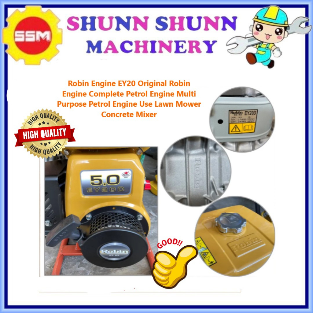 Robin Engine EY20 Original Robin Engine Complete Petrol Engine | Shopee ...