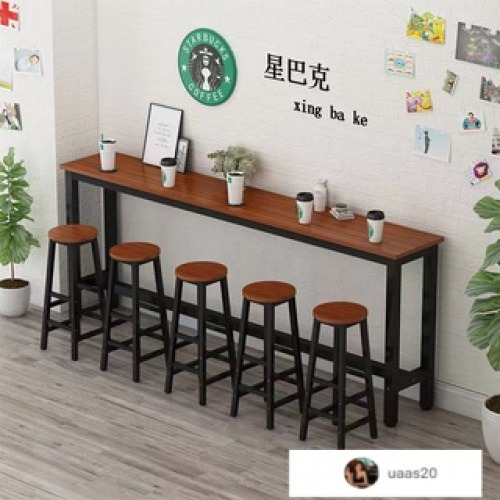 hot [180 x 40 x 100cm] Bar counter and bar stool / Dining table / Meja ...