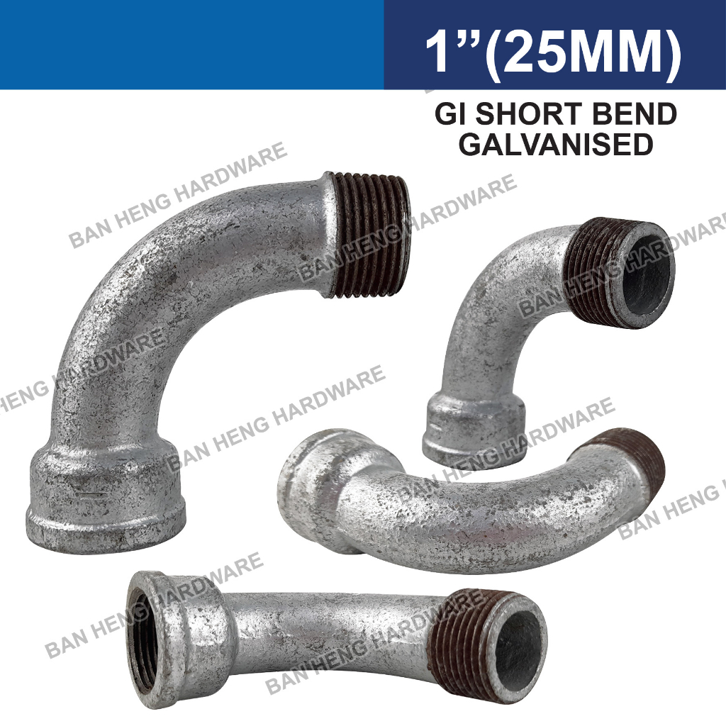 25MM GI FITTING | GALVANIZED PAIP AIR FITTING | TEE | SOCKET | ELBOW | END CAP | SHORT BEND ...