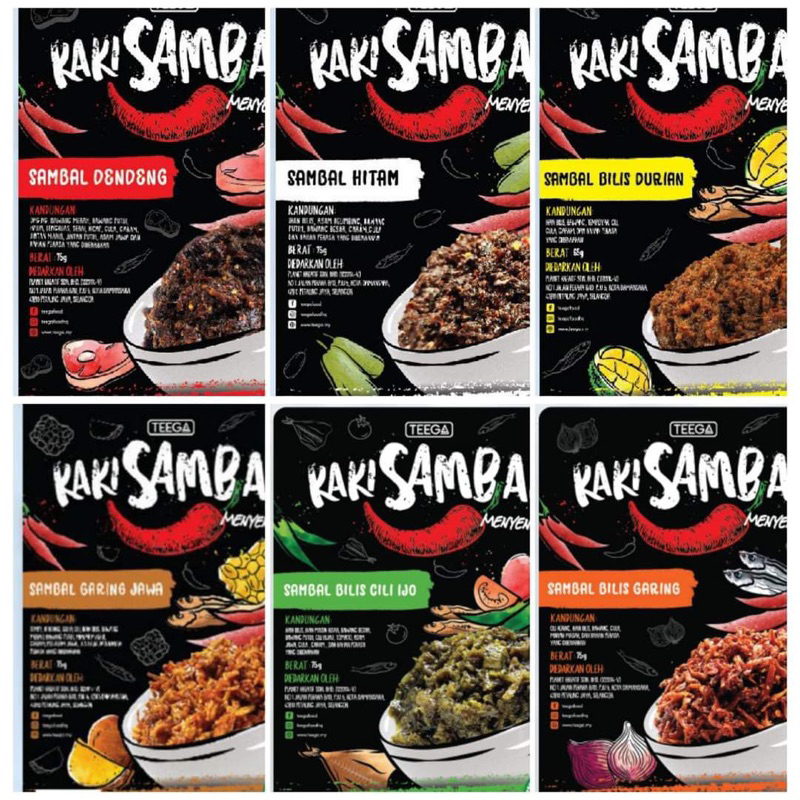 Kaki Sambal Dendeng/ Sambal Bilis Durian / Sambal Garing / Sambal Hijau ...