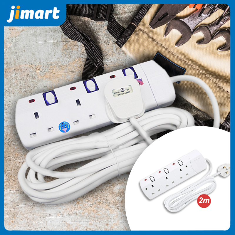 Jimart Sirim Portable Extension Wire Socket Portable Extension Trailing Socket 3 Socket 2