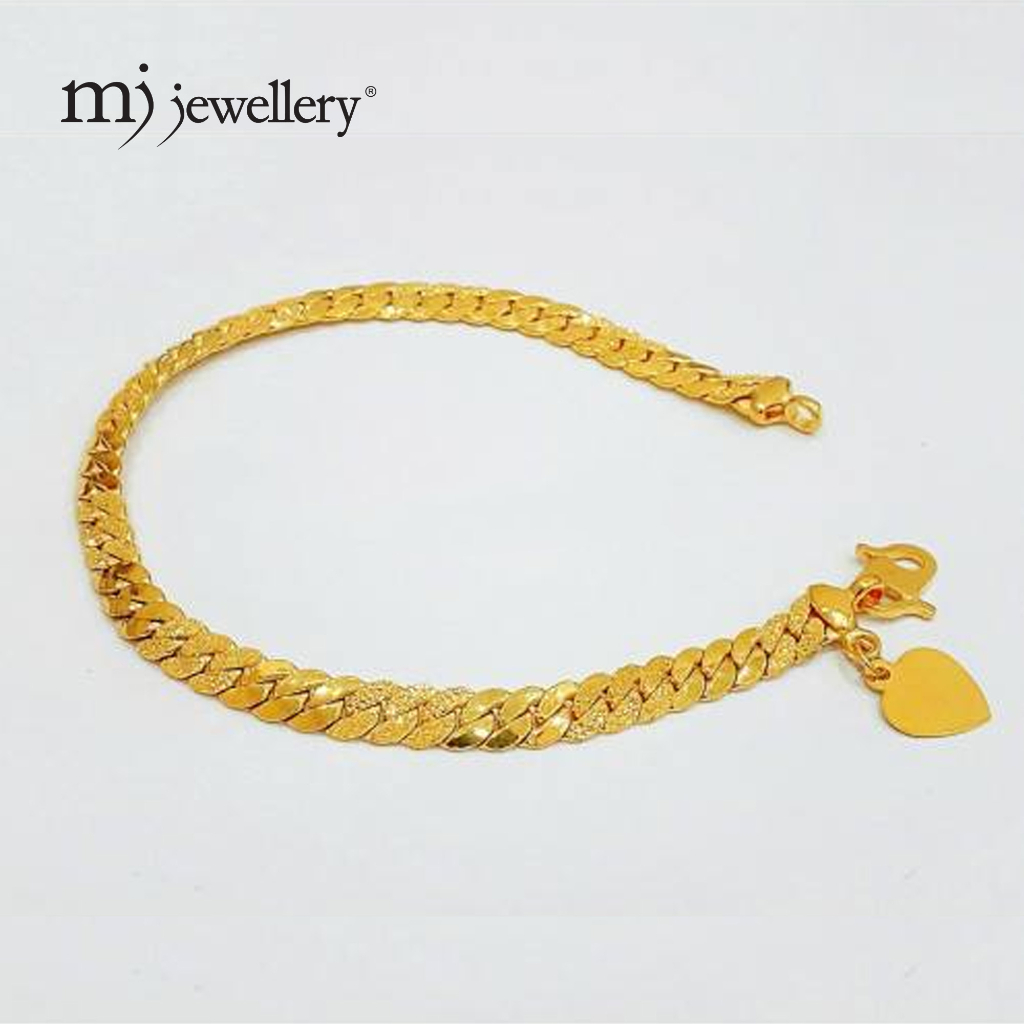 MJ Jewellery 916/22K Gold Snake Skin Bracelet T011 | Shopee Malaysia
