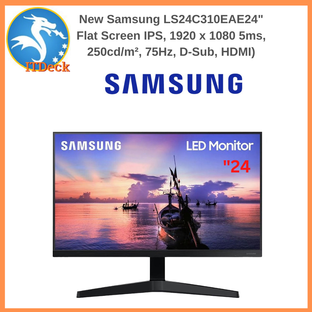 New Samsung Monitor 24"inch Full HD Resolution 1080P | Shopee Malaysia