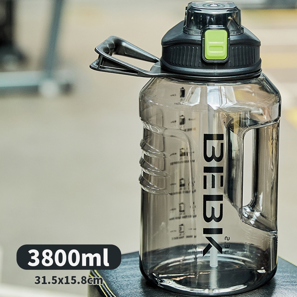 BEBK Large Capacity fitness plastic water bottle outdoor sports Bekas ...