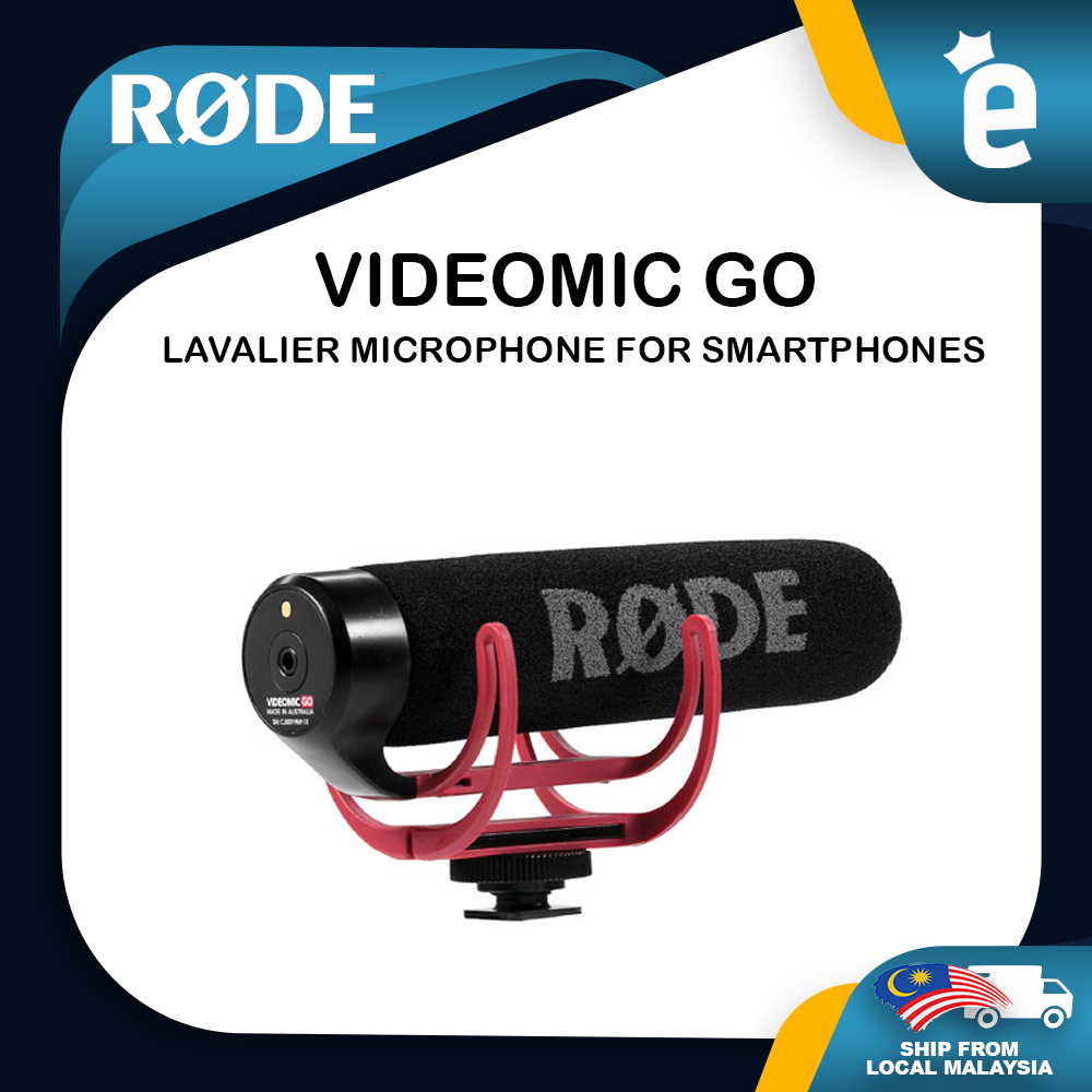 Rode VideoMic GO Camera-Mount Shotgun Microphone for Canon Nikon Sony ...