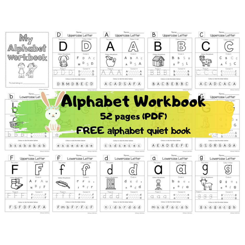 A2 - [PDF] Alphabet workbook kid's activities preschool kindergarten 52 ...