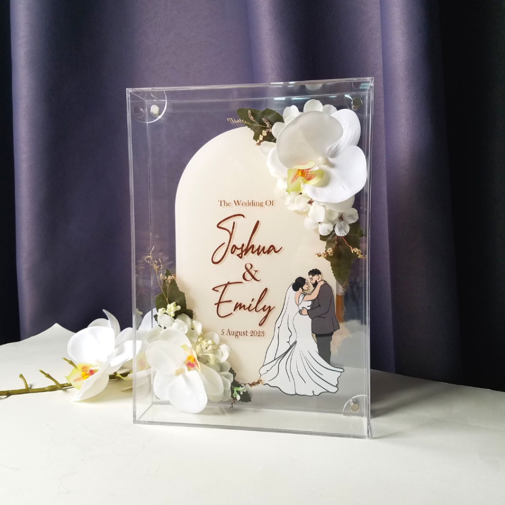 Bouquet Keepsake Box l Acrylic Flower Gift Box I Flower Gift Box I ...