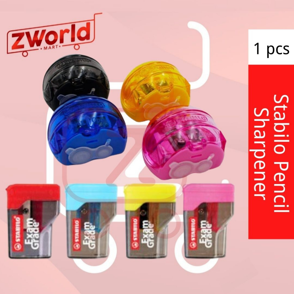 Stabilo 4528 Twin Holes Pencil Sharpener & STABILO C4538 Exam Grade ...
