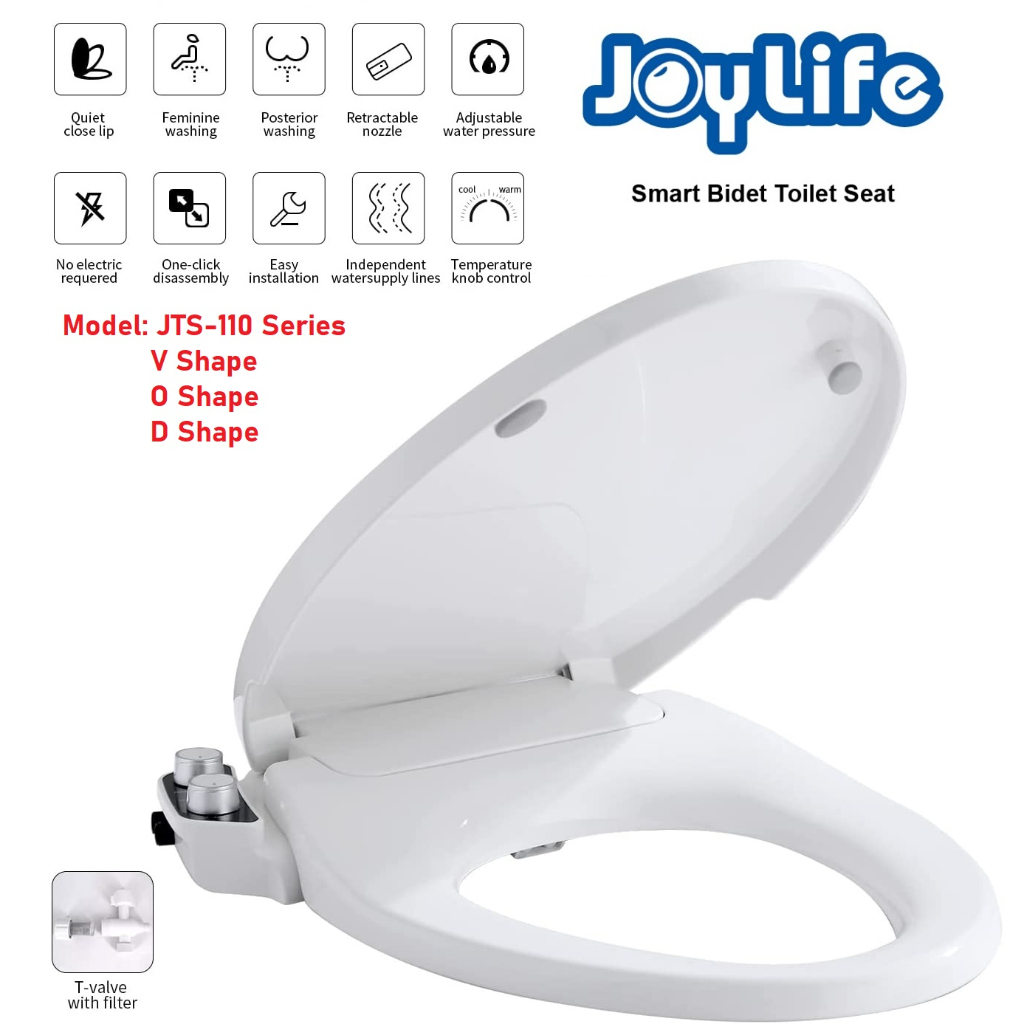 🩸Bidet JOYLIFE BATHROOM TOILET NON ELECTRIC BIDET SEAT With Handheld Hose Shower Head (Model ...