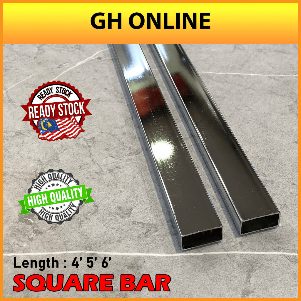 SQUARE BAR HANGING BAR FLAT BAR 4 FTS / 5 FTS / 6 FTS | Shopee Malaysia