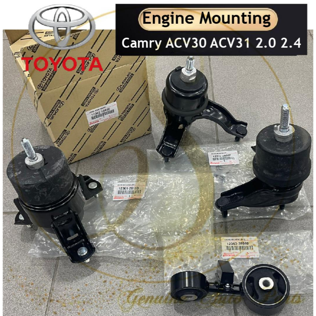 (100% ORIGINAL) TOYOTA CAMRY ACV30 ACV31 2.0 2.4 ENGINE MOUNTING SET ...
