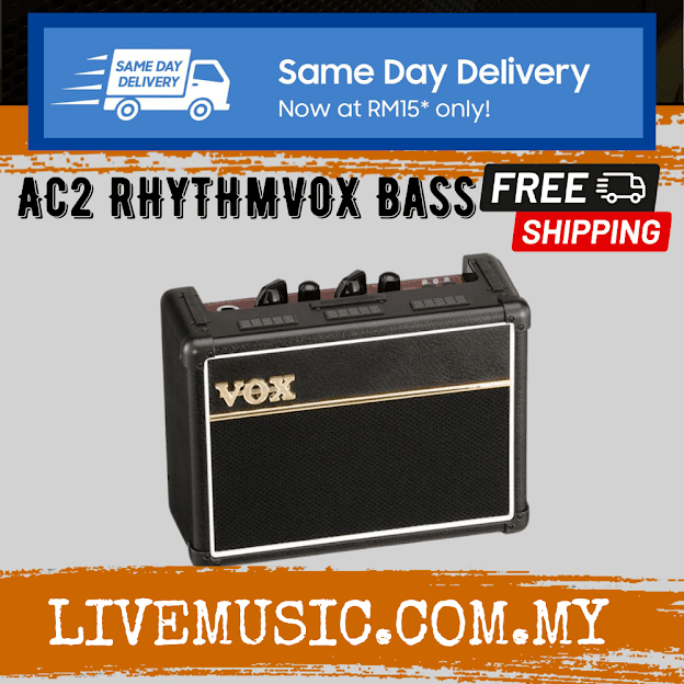 Vox AC2 Rhythm Vox Bass Mini Amplifier ( AC2RV-Bass ) | Shopee Malaysia