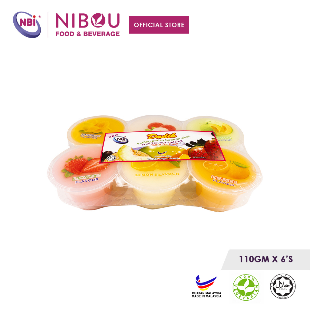 Nibou (NBI) DADIH Fruits Flavour Pudding with Nata De Coco Assorted ...