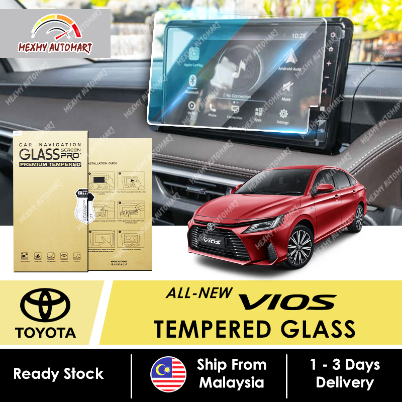 Toyota VIOS 2023 - 2025 Tempered Glass Accessories Aksesori Kereta 2024 ...