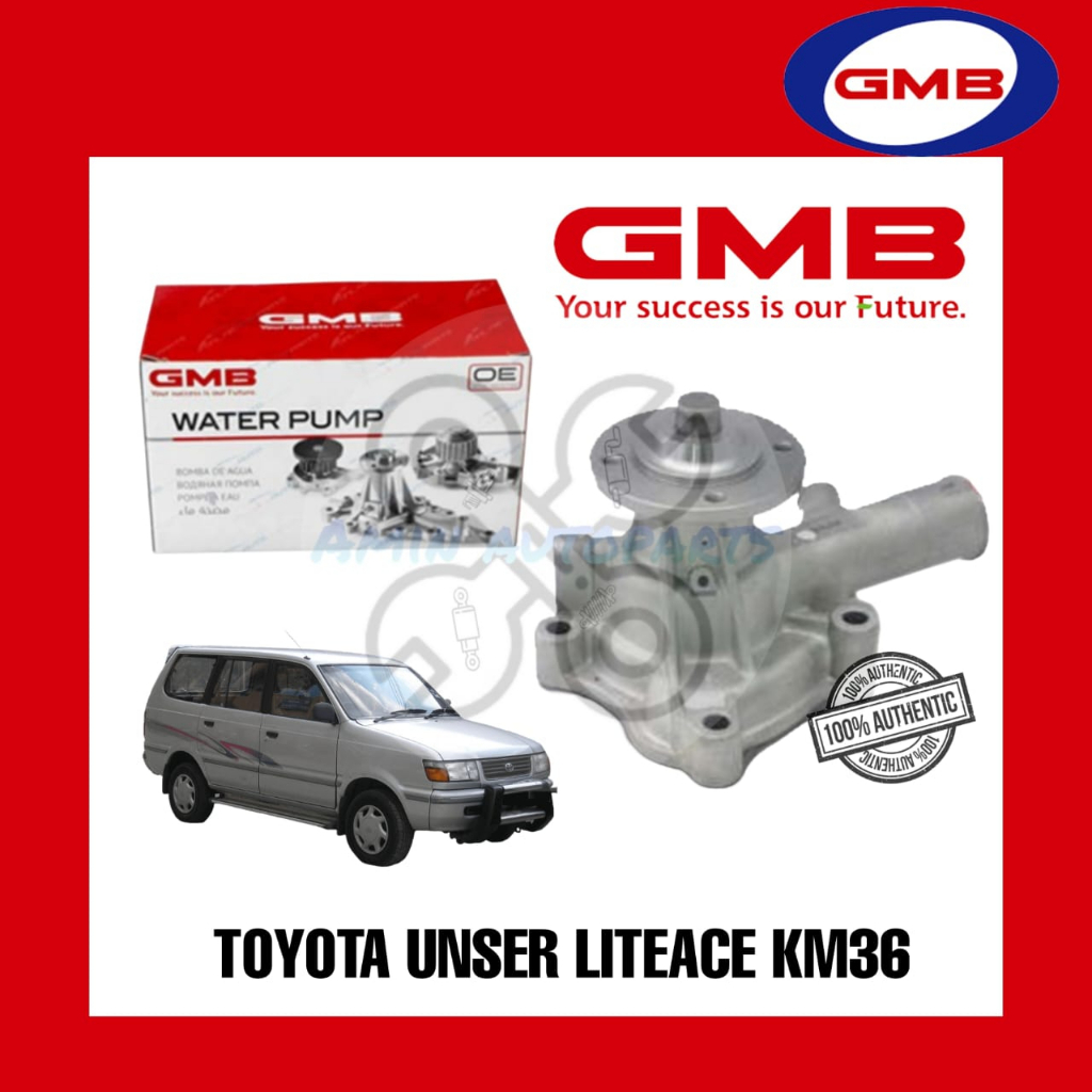 TOYOTA UNSER, LITEACE KM36 ORIGINAL GMB WATER PUMP [GWT-60A] | Shopee ...