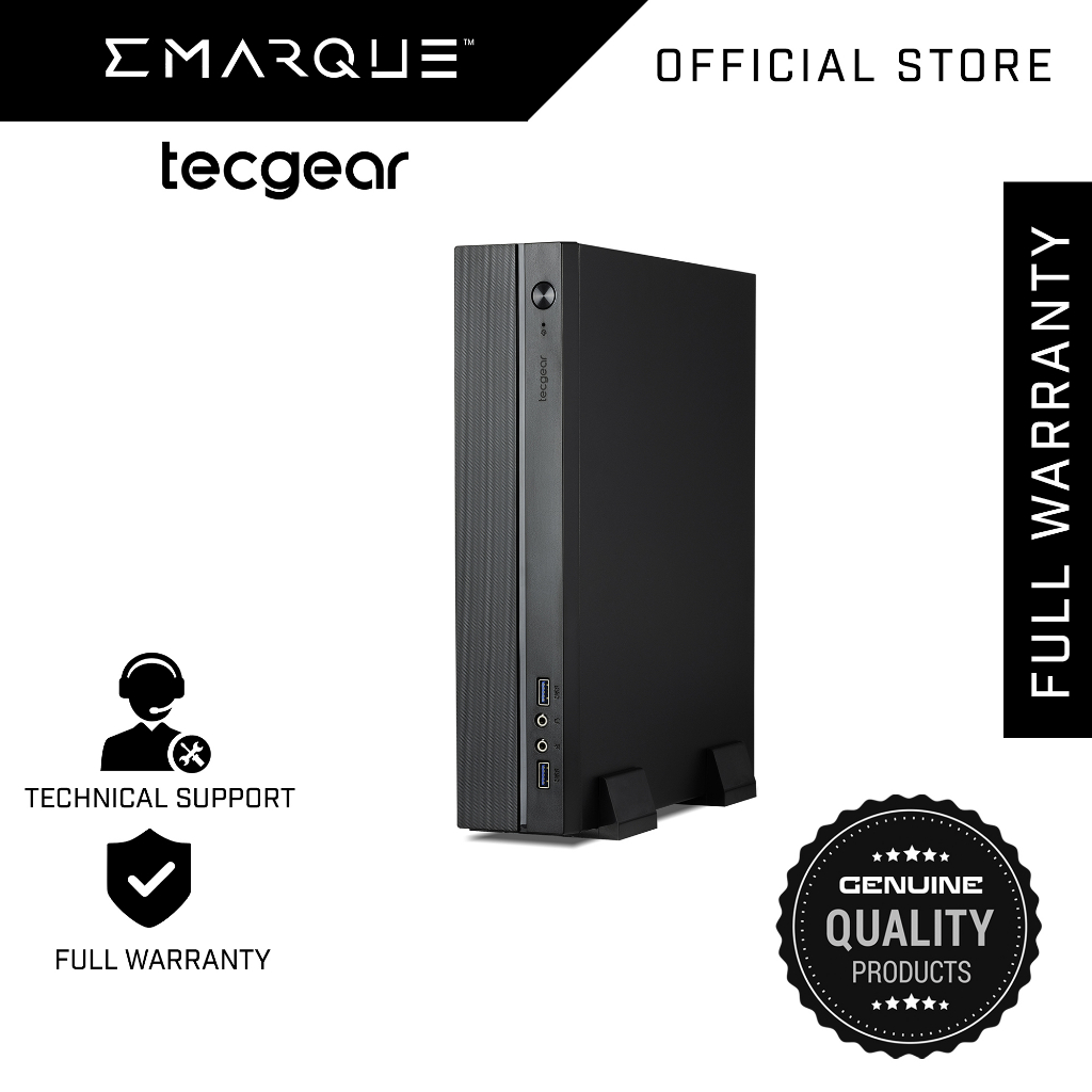 // Tecgear Core Slim — Small Form Factor PC Case with 250W PSU ...