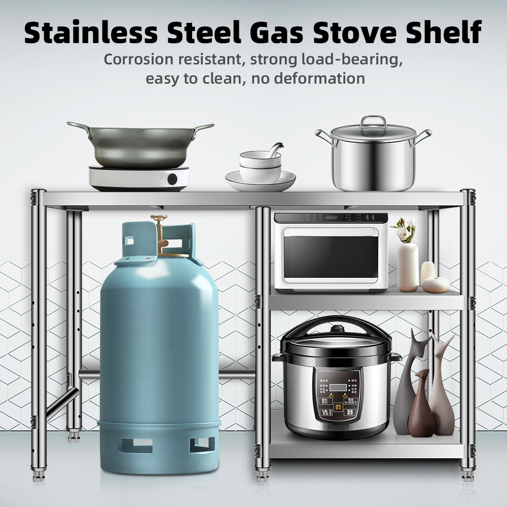 Kitchen stainless steel operating table shelf liquefied gas rack floor ...