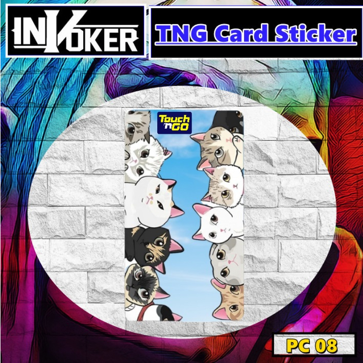 Cartoon Cat - Touch n Go Card Sticker Cover / TNG CARD Sticker / Bank ...