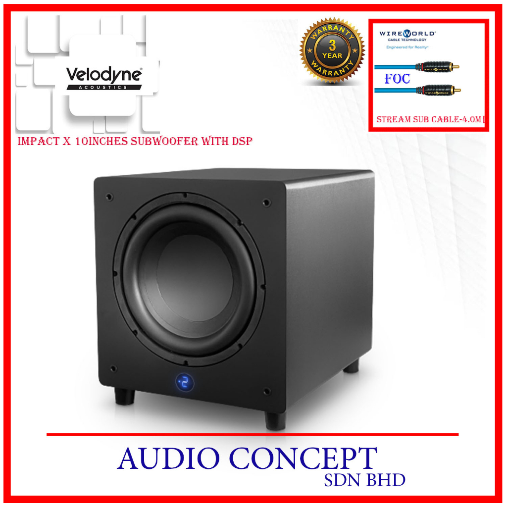 Velodyne Impact X 10Inches Subwoofer With DSP+Free Gift | Shopee Malaysia