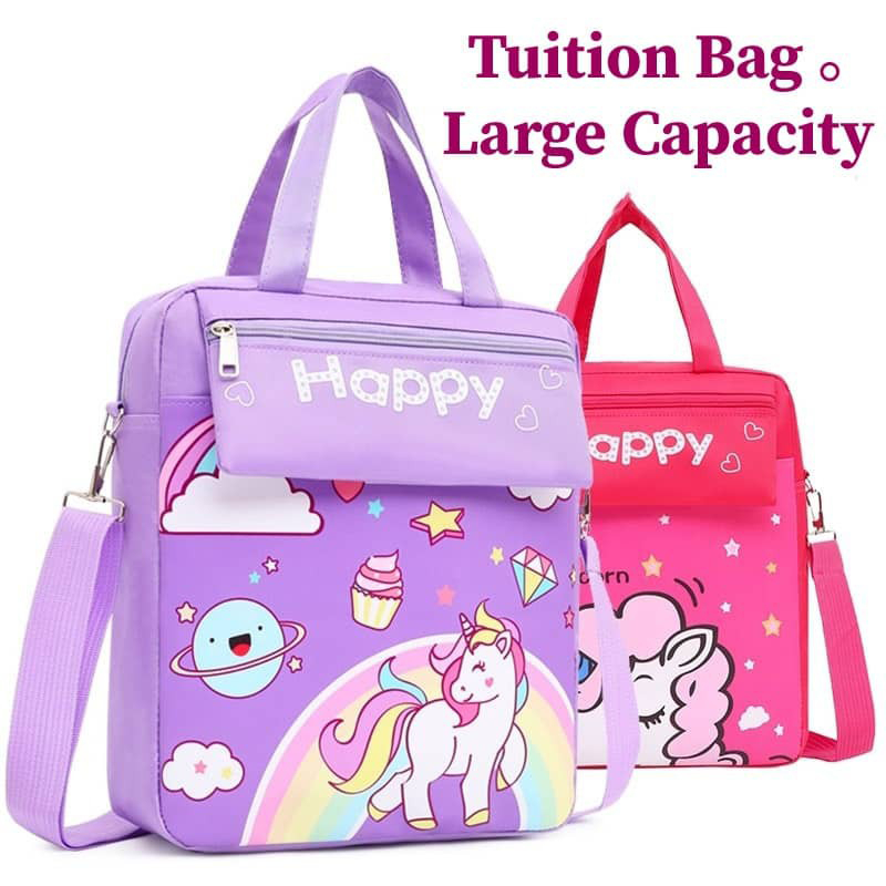 (Ready Stock) Beg Sekolah Tuisyen Wear-resistant canvas Tuition Bag ...