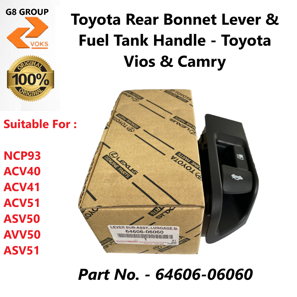 Toyota Rear Bonnet Lever & Fuel Tank ( Handle ) - Toyota Vios & Camry ...