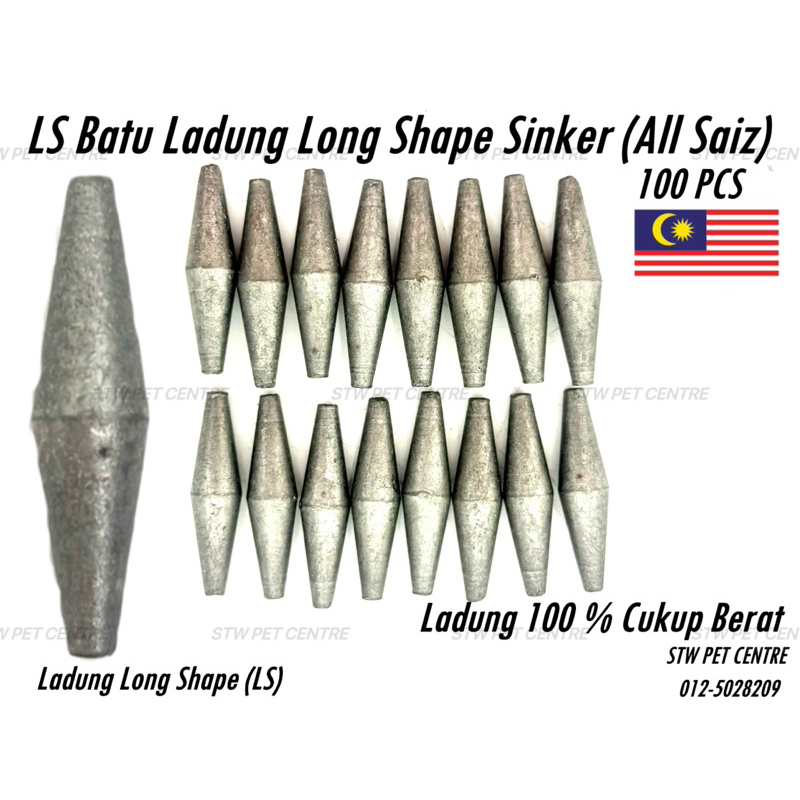 LS Batu Ladung LS Sinker Batu Timah Timah Batu Ladung Pancing Laut ...