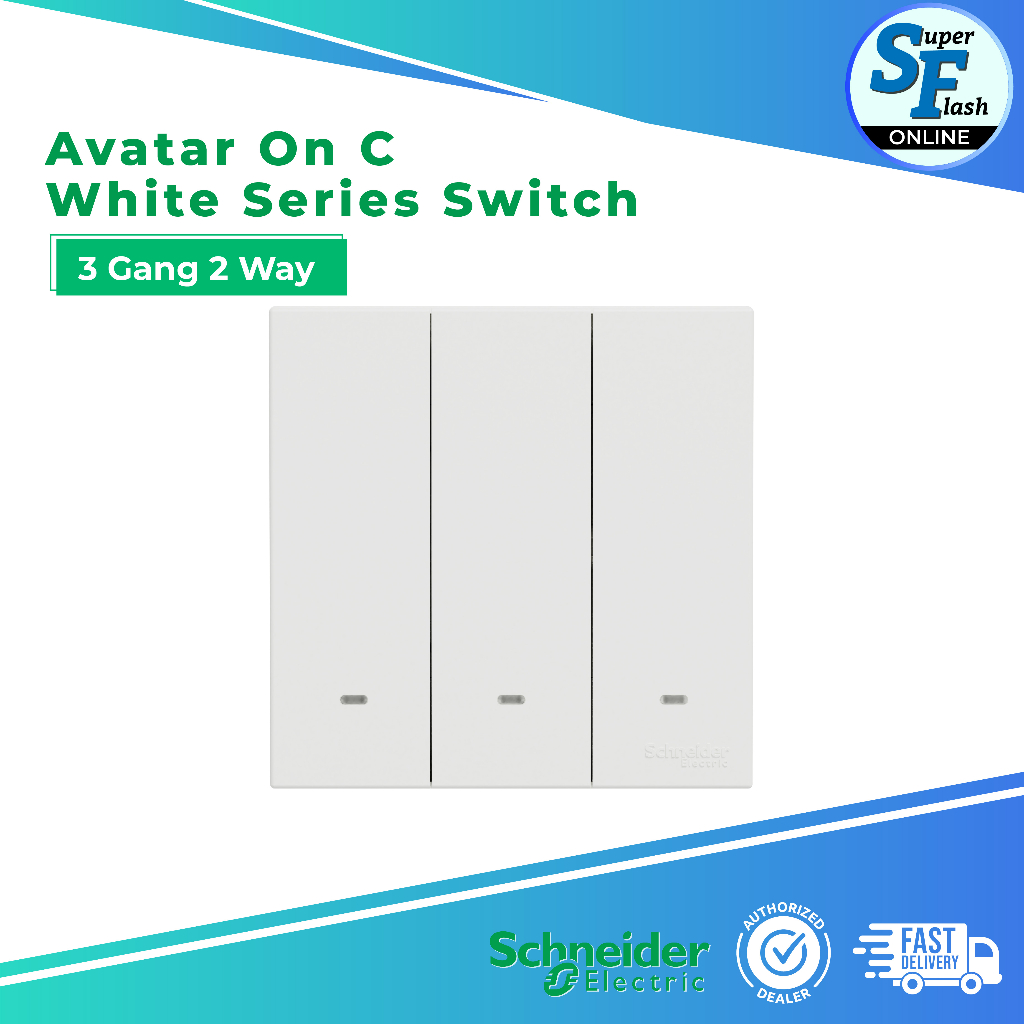 Schneider Electric Avatar On C Full Series Switches With Fluorescent ...