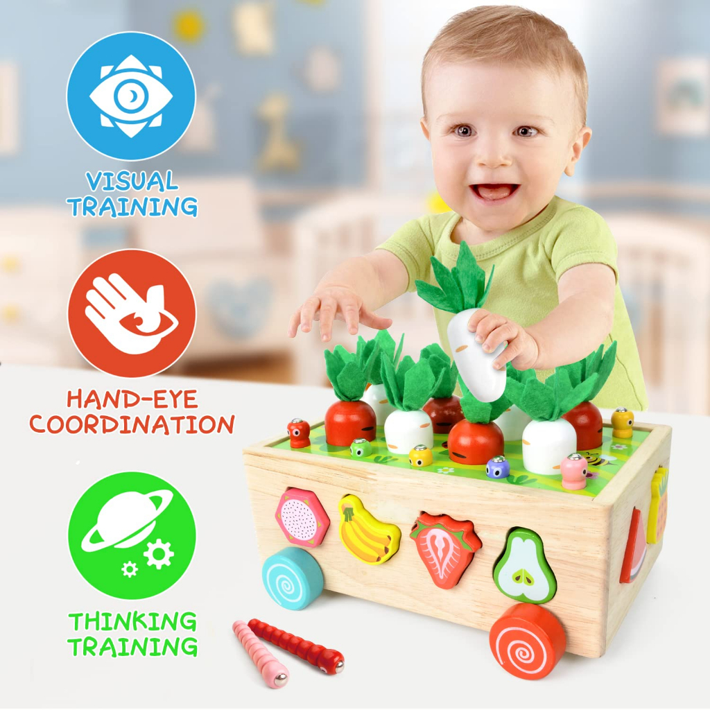 MOTIMO [From MY] Wooden Garden Toy Educational Learning Toys Preschool ...