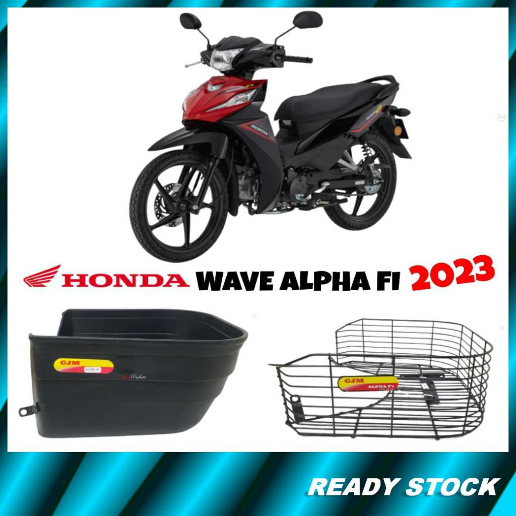 cm+Motor 2023 HONDA Wave Alpha 110 Fi PVC Bakul/Besi Basket Motor Raga ...