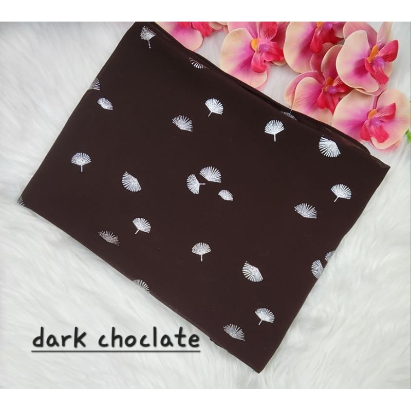 SHAWL HEAVY CHIFFON FOIL CORAK KIPAS SIZE 1.8 * 0.70 SPECIAL TUDUNG FOR ...