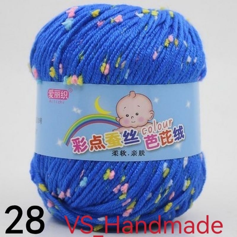 Benang Kait Dot Yarn Crochet Yarns Knitting Yarn Benang Soft Berry Dot ...