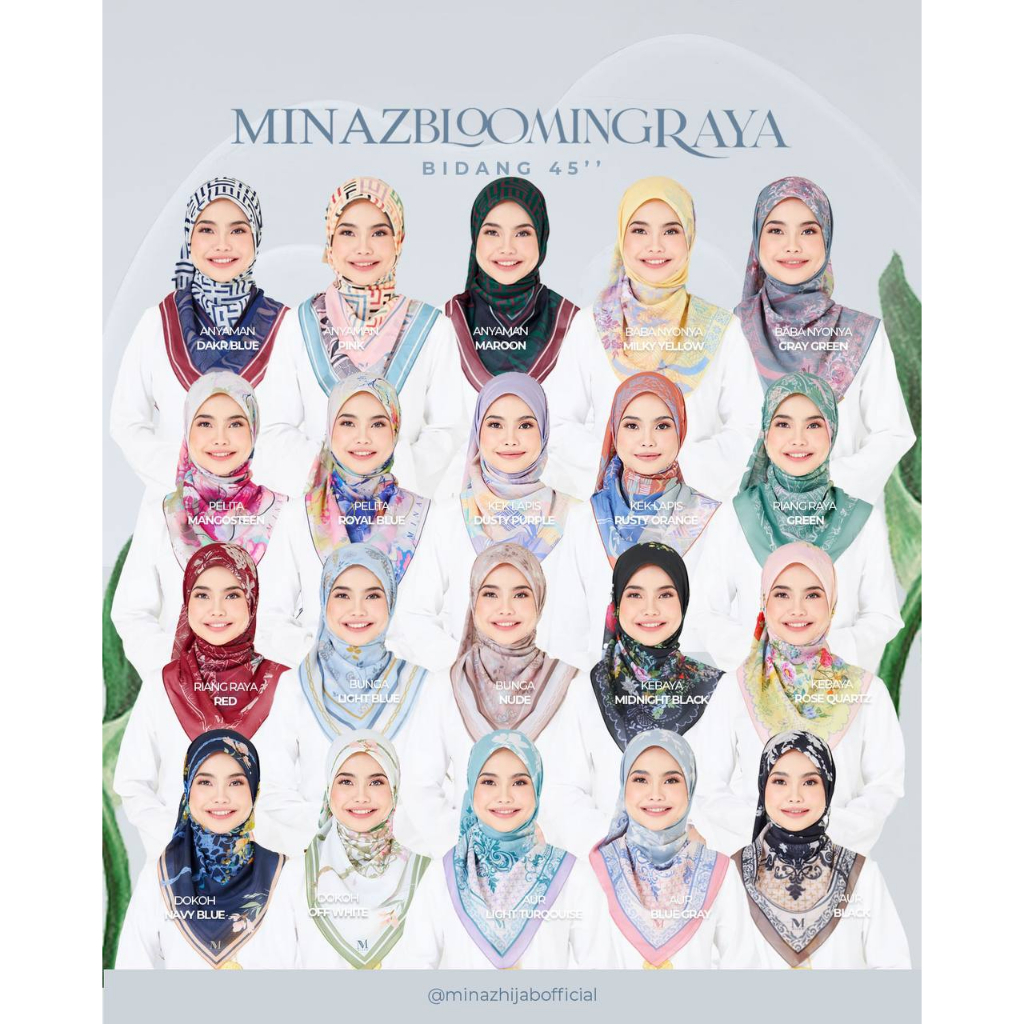 🔥[READY STOCK]🔥 MINAZ HIJAB RAYA 2023, WANDER, FREEDOM, MERDEKA & ADHA ...